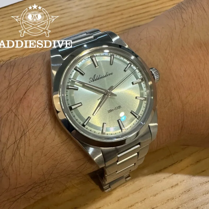 ADDIESDIVE 36mm Men Watch 316L Stainless Steel 100mWaterproof AD2066 ...