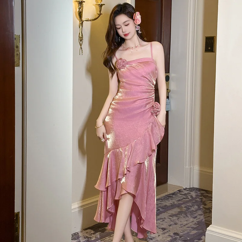 A-Leibniz-Summer-New-Style-Sweet-Elegant-Square-Collar-Waist-Irregular ...