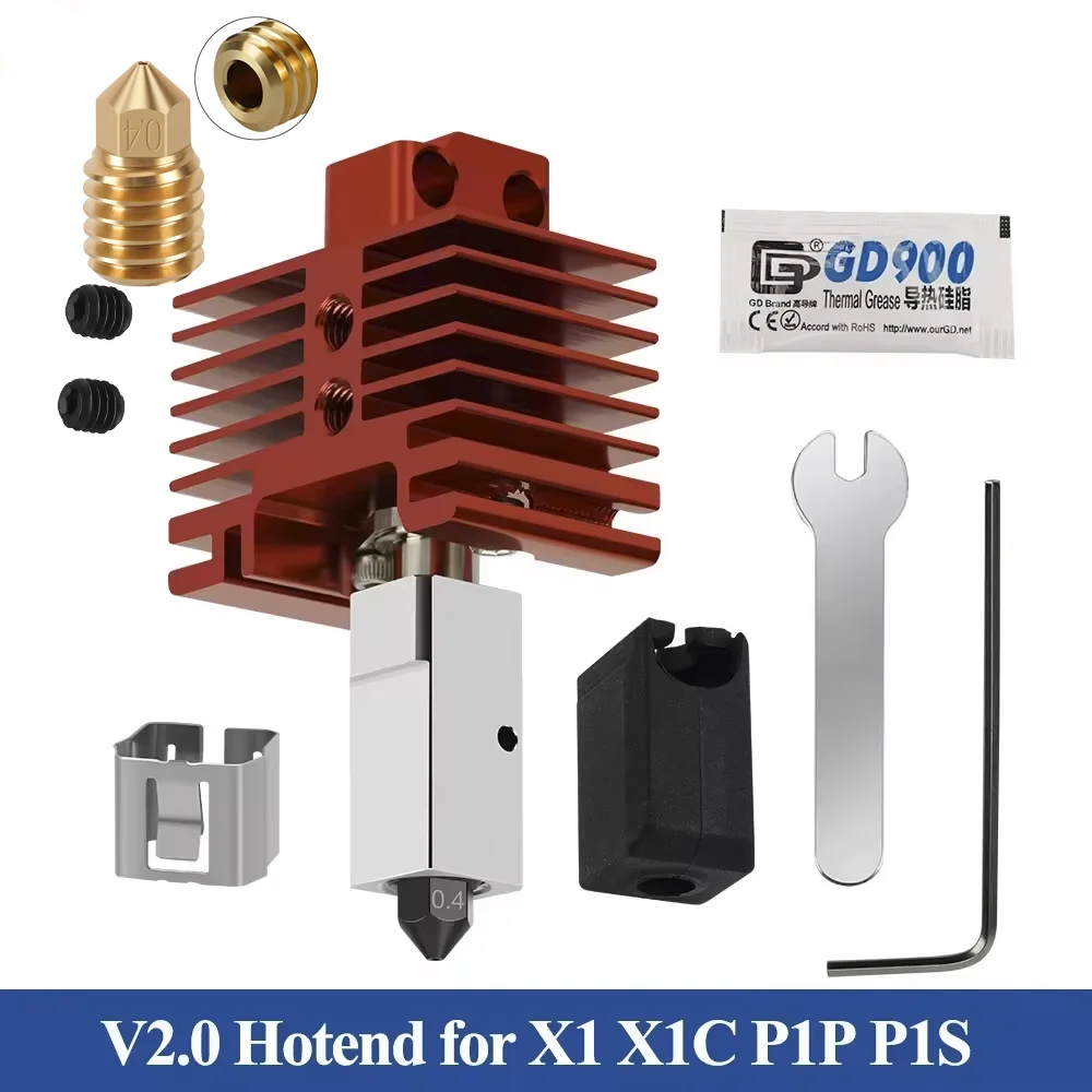 Hotend para Bambu Lab p1p X1C P1S X1 V2.0 Actualización del cabezal de ...