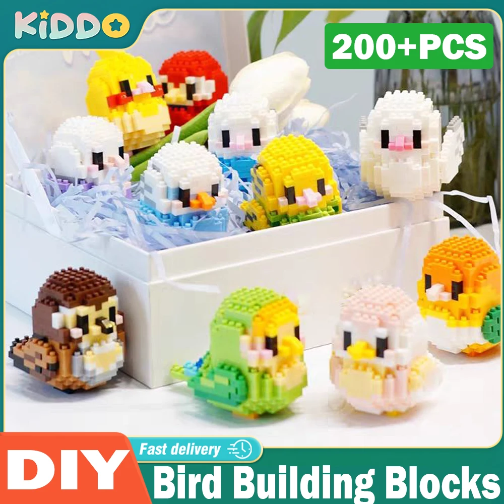 Birds-Building-Blocks-Bricks-Series-Mini-3D-DIY-Animal-Cockatiel-Fly ...