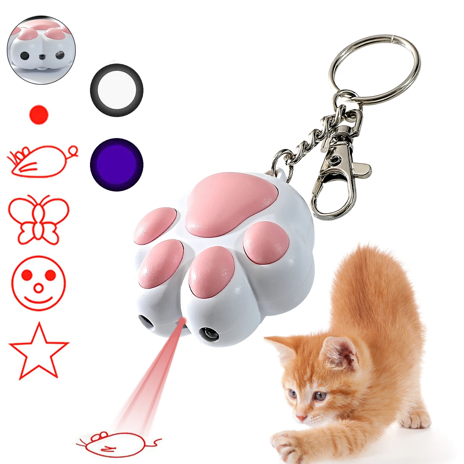 Pet Cat toys Multifunctional USB Charging Toys for cats Interactive ...