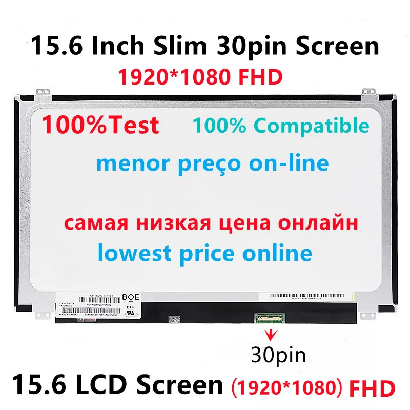 Painel-LCD-do-port-til-FHD-NT156FHM-N41-NT156FHM-N31-B156HTN03-8 ...