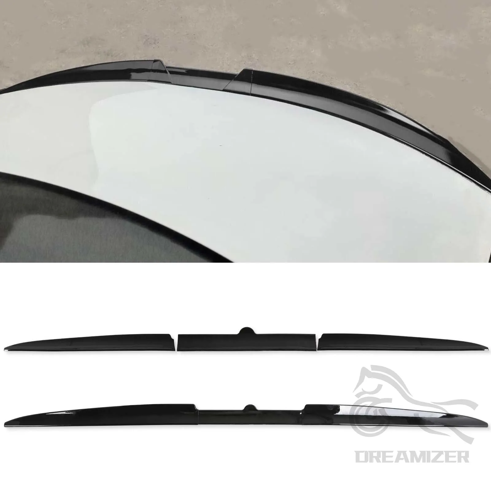 Universal DIY 117cm-142cm Car Roof Spoiler Tail Spoiler Trunk Wing ...