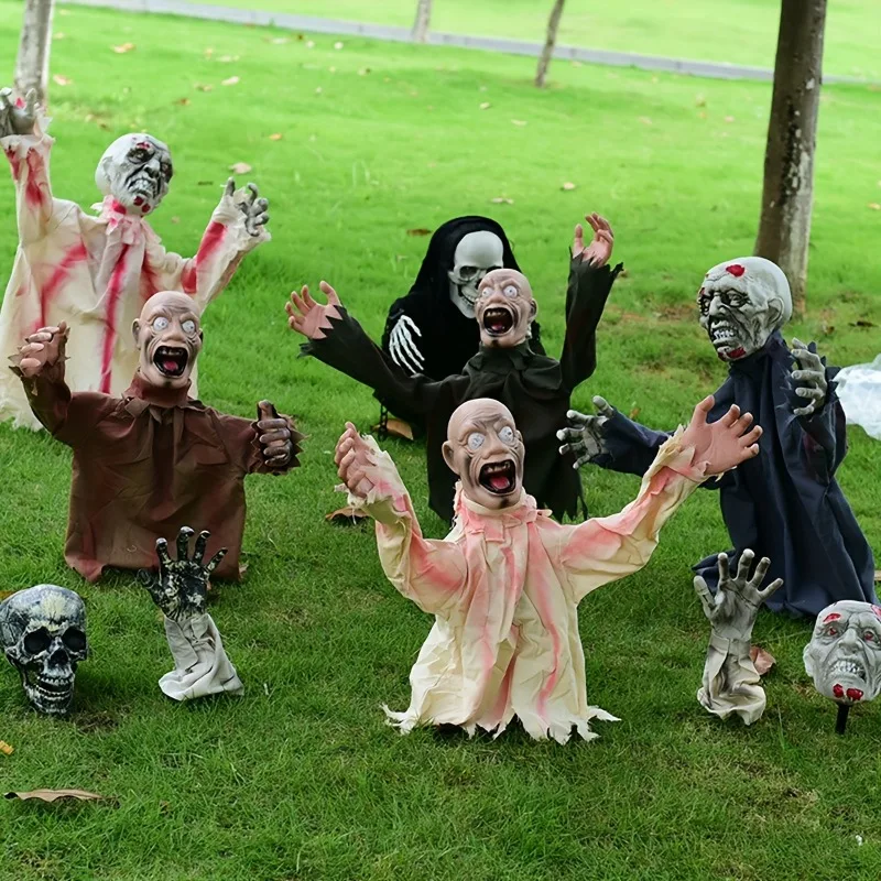 1pc-Halloween-Horror-Decoration-Plug-in-Swing-Ghost-With-Different ...