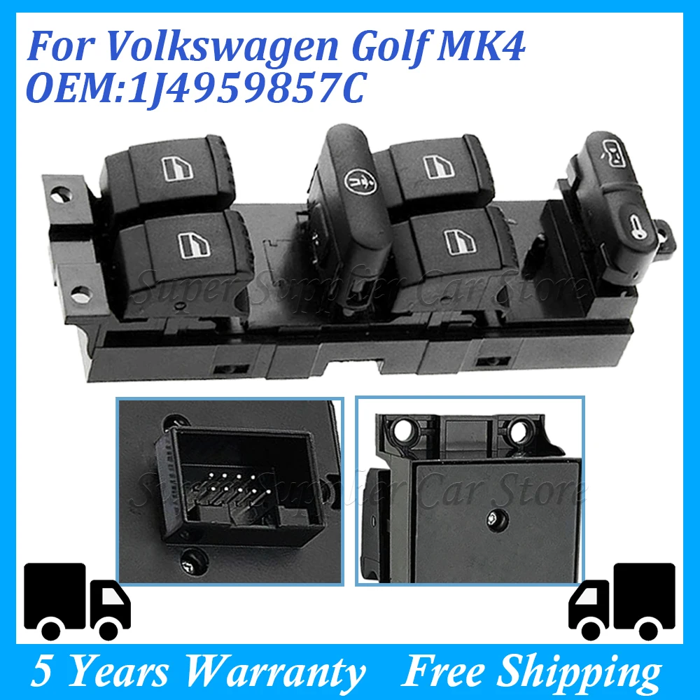 Driver-Electric-Master-Window-Panel-Switch-For-VW-Golf-MK4-Bora-Seat ...