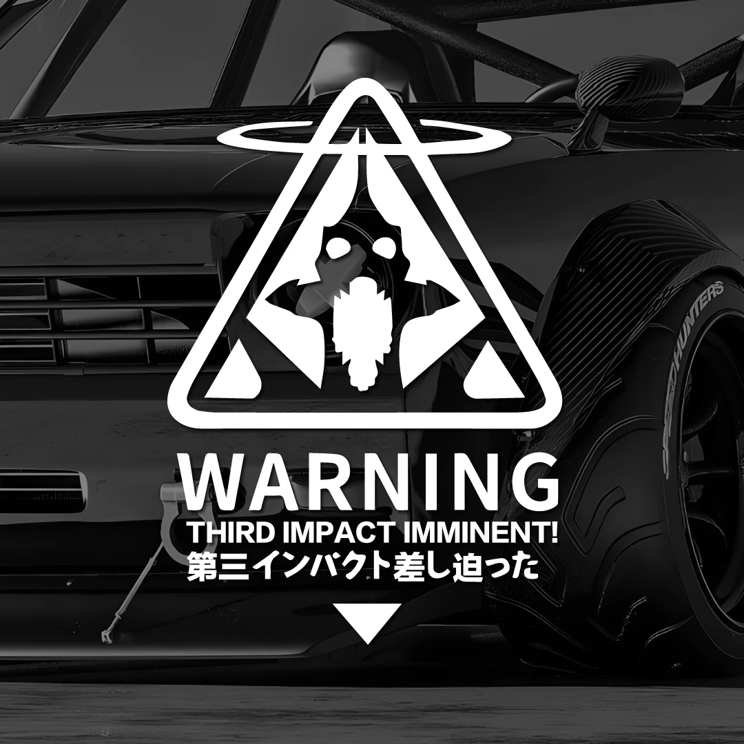 Creative-rampage-warrior-warning-car-sticker-rear-bumper-window-glass ...