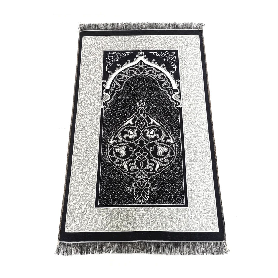 Hot-Luxury-Muslim-Prayer-Rug-Chenille-Jacquard-Pray-Mat-Islamic ...