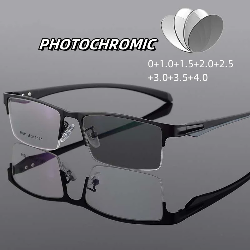 Men-s-Business-Color-Changing-Reading-Glasses-Photochromic-Far-Sight ...