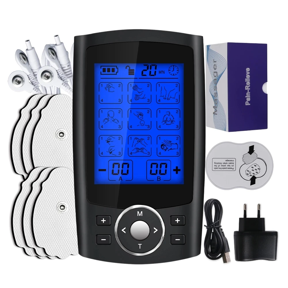 16-28-Modes-Electric-Ten-Relax-Muscle-Stimulator-EMS-Acupuncture-Body ...
