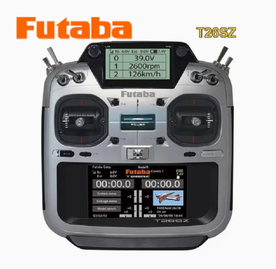 FUTABA-New-T26SZ-2-4G-Remote-Control-Hall-Joystick-Color-Screen-Chinese ...