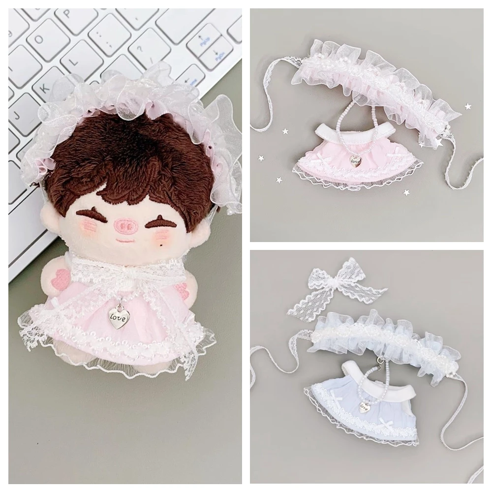 10cm Cotton Doll Starfish Clothing Set Mini Lace Maid Cospaly Dress ...