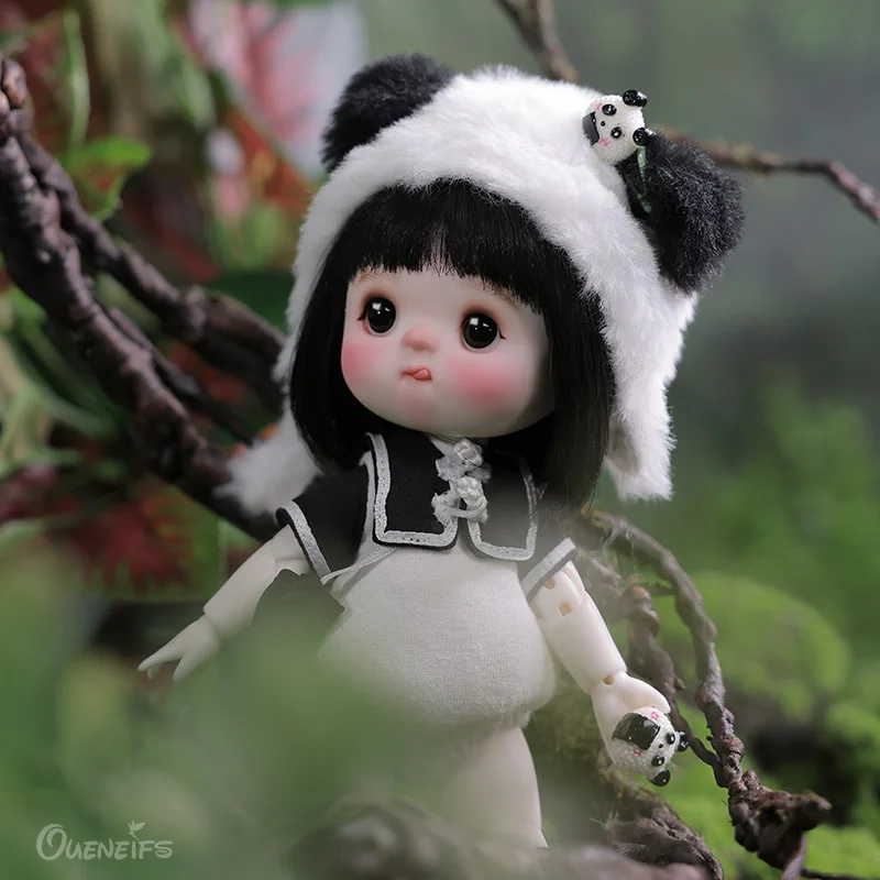 Amoyensis Doll BJD 1/8 Mey Body Baby Face Cute Panda Costume Resin Art ...