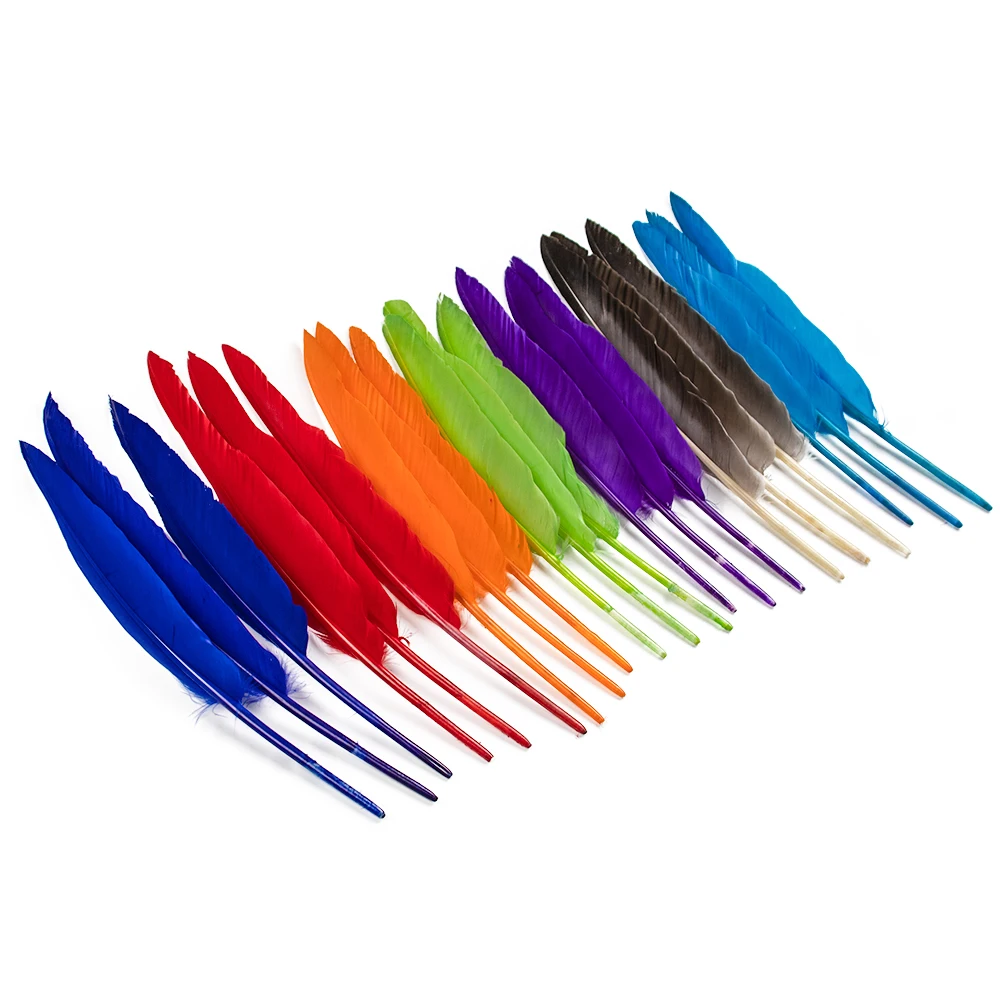 50PCS-Natural-Goose-Feather-Pointer-Wing-swan-Plume-for-Crafts-25-35CM ...