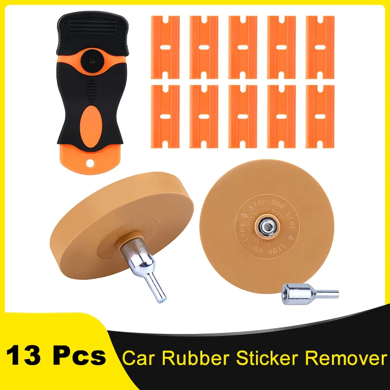Car-Rubber-Sticker-Remover-Tool-with-Plastic-Scraper-Plastic-Blade-and ...