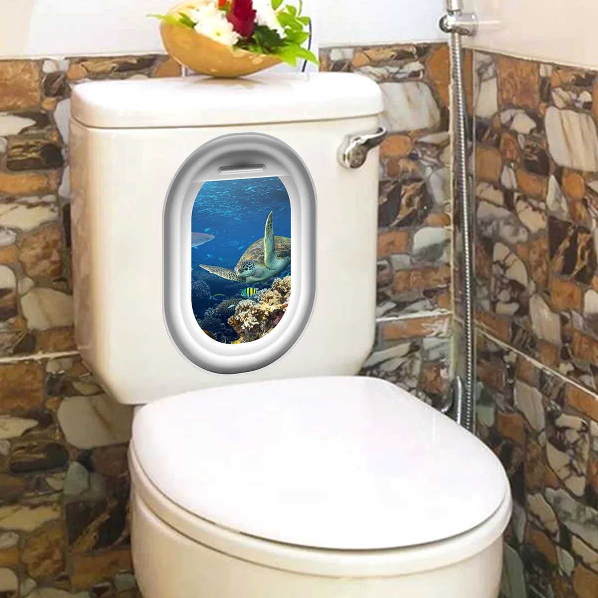 1PC-Toilet-Lid-Sticker-Decal-Ocean-Printed-WC-Bathroom-Decoration-Self ...
