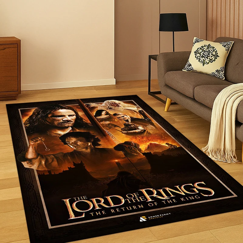 Movie L-Lord of The Rings H-Hobbit Carpet Rug for Bedroom Living Room ...