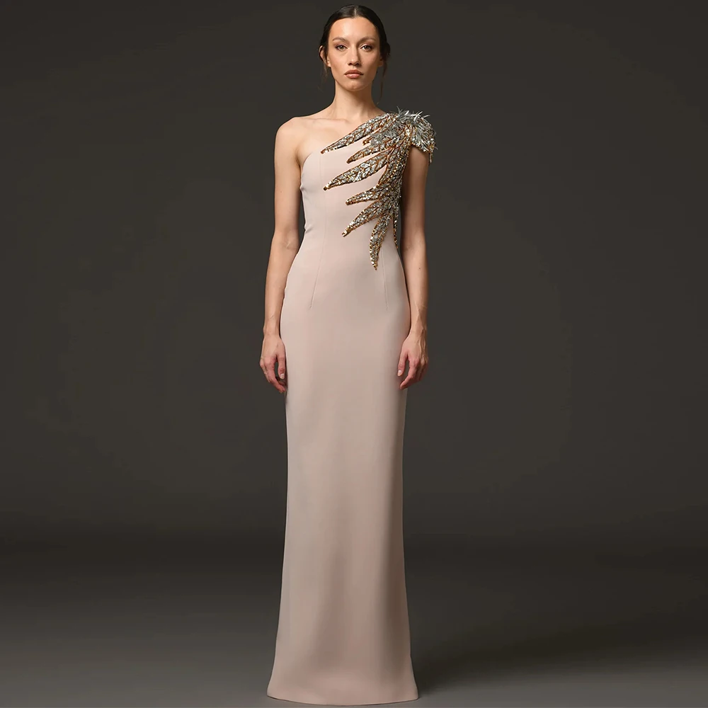 Luxury Evening Dresses 2025 Crepe Fabric Sheath/Column Party Dress ...