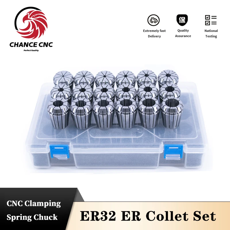 1Set ER32 Collet A/AA Precision 0.008/0.015 Spring Collet CNC Milling ...