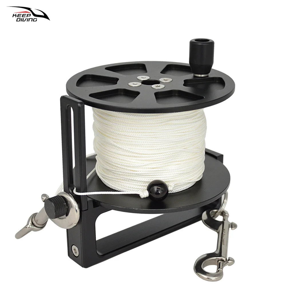 100-120-160M-Aluminum-Diving-Reel-Technical-Diving-Reel-Handheld-Diving ...