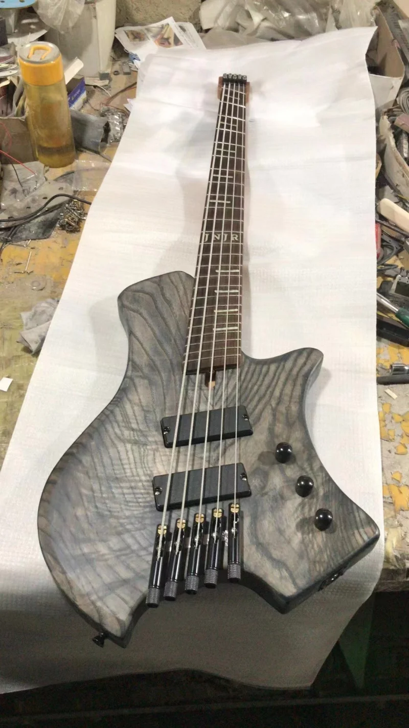Custom-5-string-headless-electric-bass-Rosewood-fingerboard-luminous ...