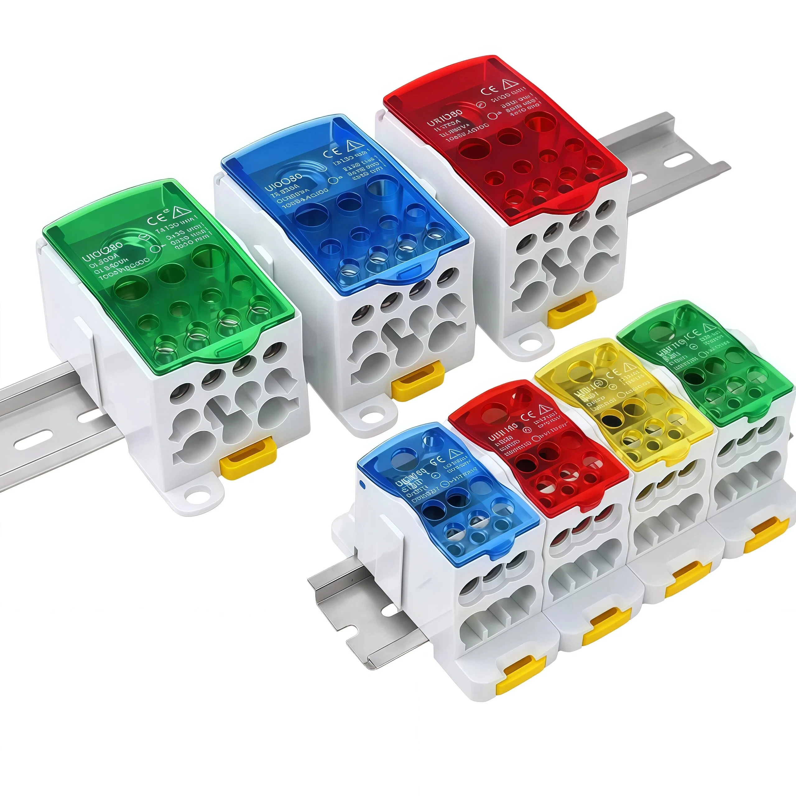 UKK80 UKK125 UKK160 Rail-mounted junction box Terminal block One-in six ...