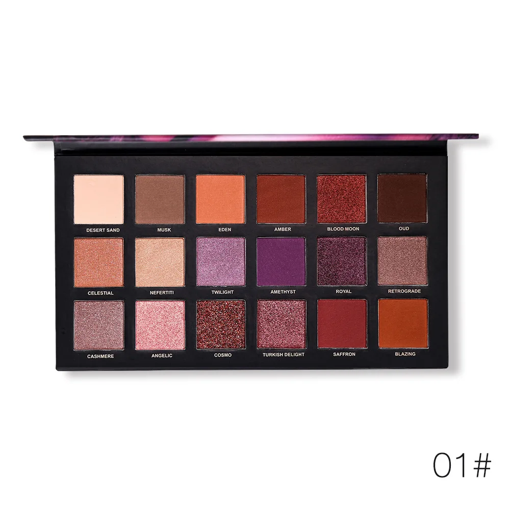 Ucanbe 18 Colors Rose Gold Eye Shadow Pallete Huda Desert Palette ...