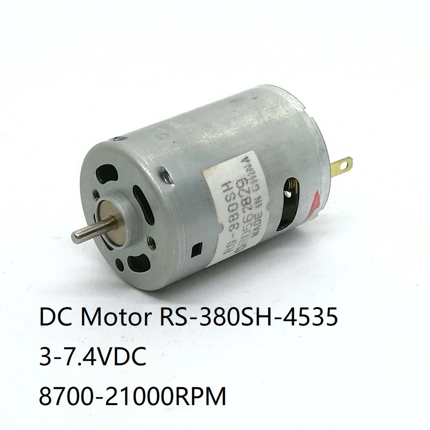 1PCS DC Motor RS-380SH-4535 3-7.4VDC 8700-21000RPM Motor 380 High Speed ...