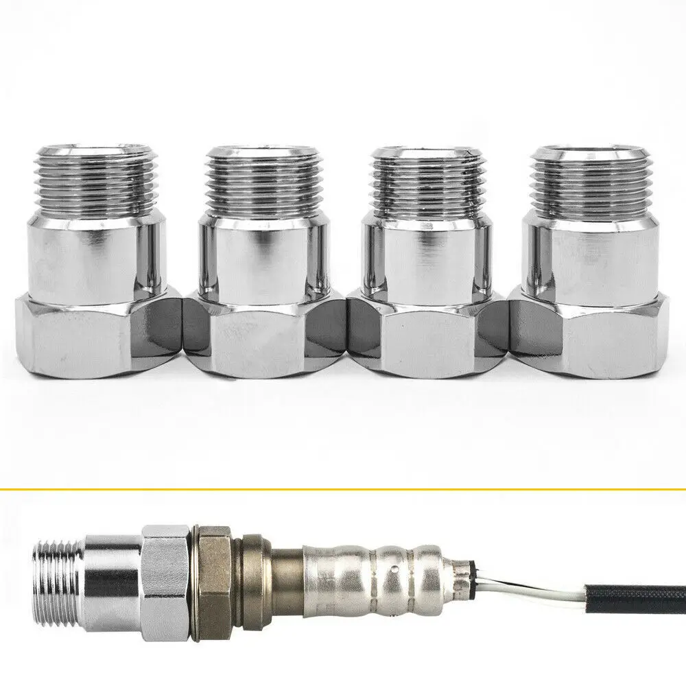 O2-Oxygen-Sensor-Test-Pipe-Extension-Adapter-Spacer-Steel-and-Chromed ...
