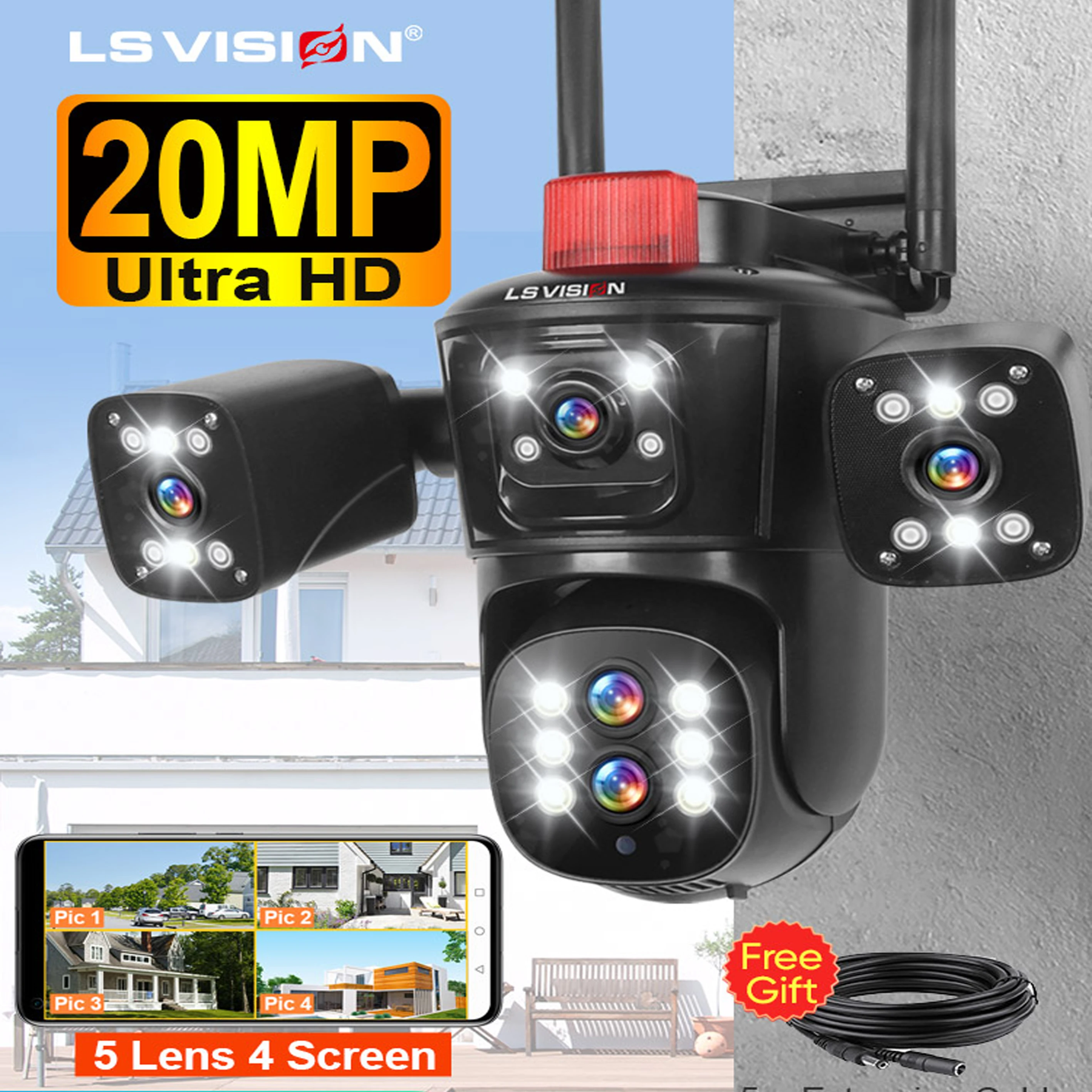 LS-VISION-20MP-Wifi-Surveillance-Camera-10X-Zoom-4-Screens-Outdoor-Wireless-Security-Cameras-10k ...