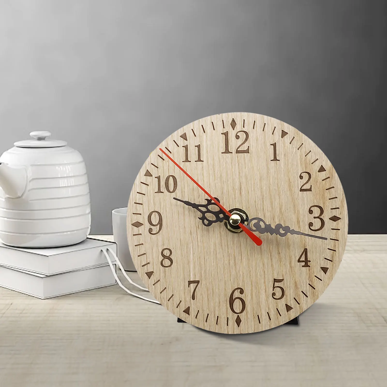 Brand-New-Clock-Desk-Clocks-12cm-Diameter-AA-Battery-Bedroom-Decor ...