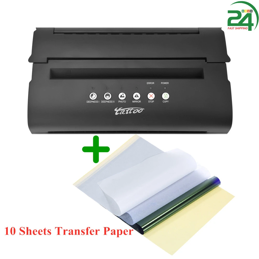 Tattoo Stencil Transfer Printer Machine 10 Sheets Tattoo Transfer Paper ...