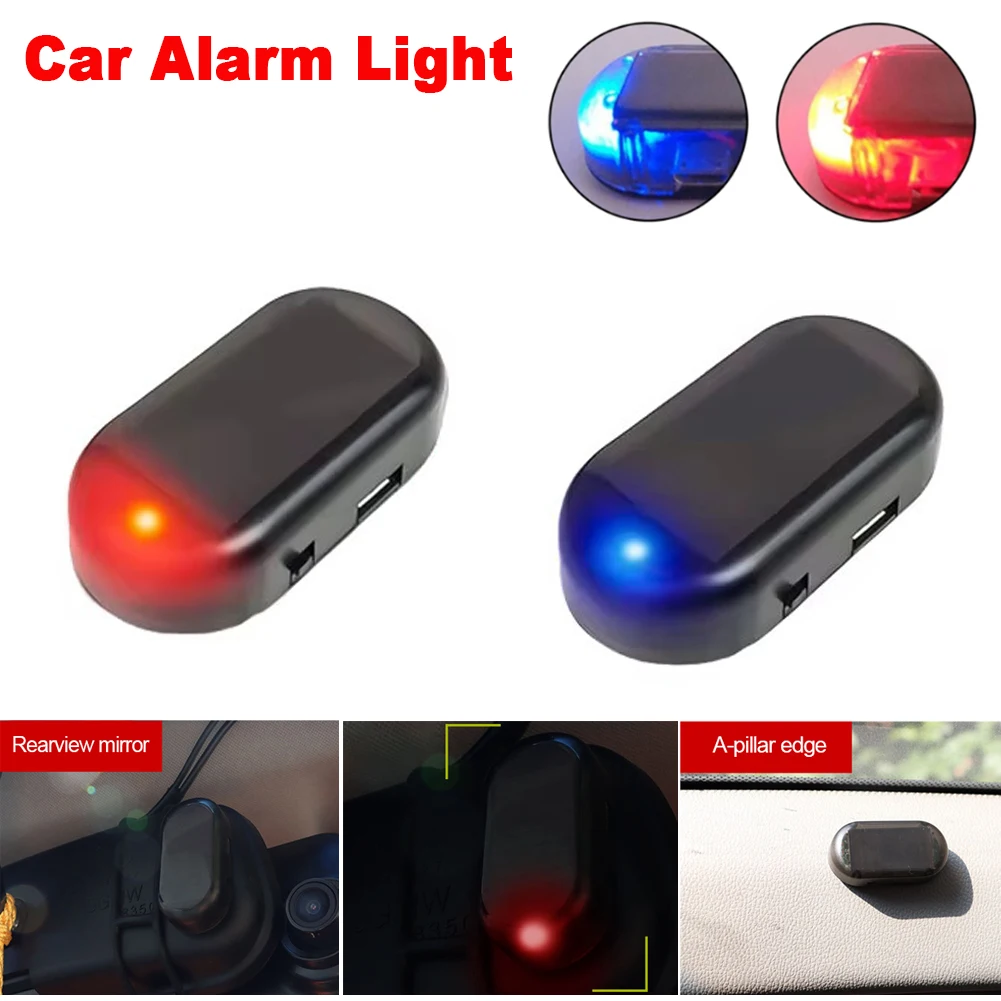 Solar-Powered-Car-Fake-Security-Light-Simulated-Dummy-Alarm-Wireless ...