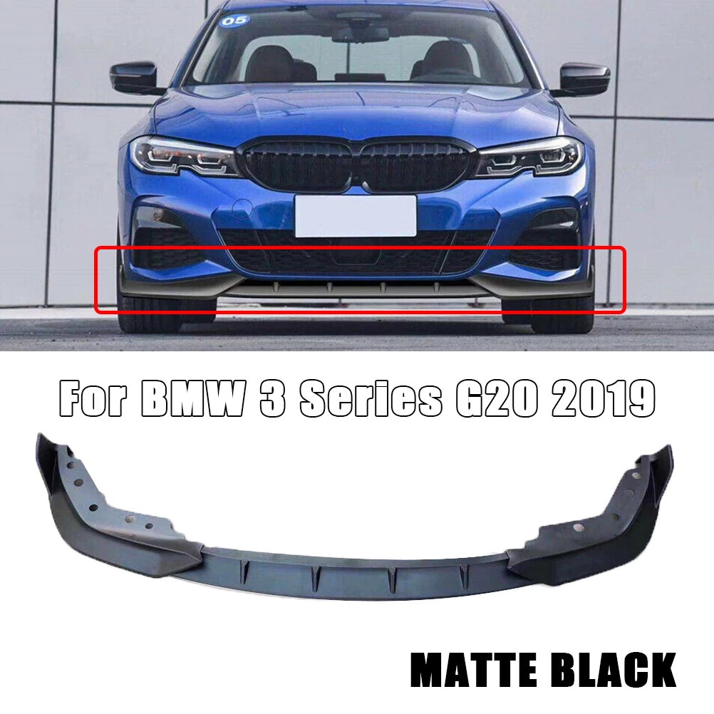Front-Bumper-Spoiler-Splitter-Lip-For-BMW-3-Series-G20-2019-2020-Gloss ...
