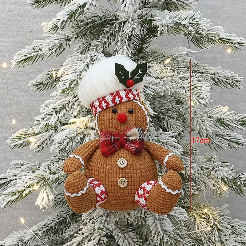 Serie de muñecos de jengibre navideños, muñeco telescópico decorativo ...