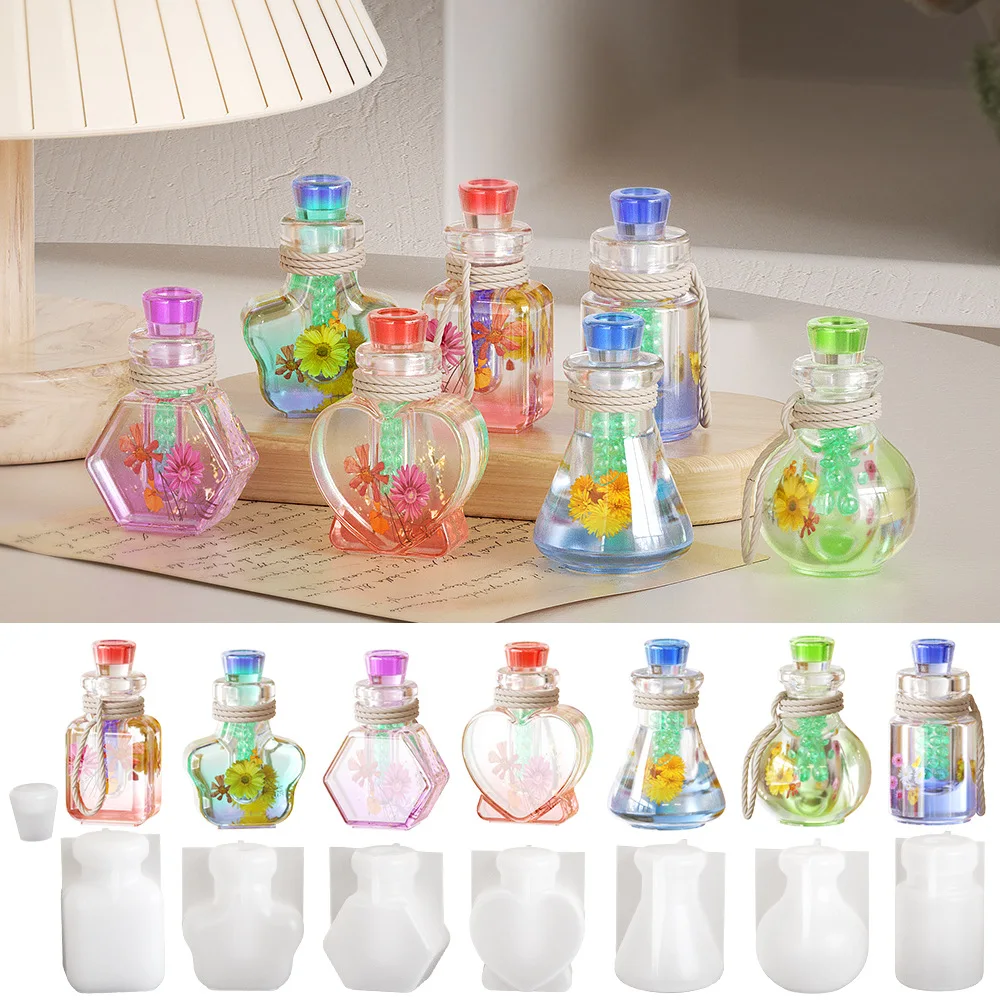 Molde-de-botella-de-deriva-de-resina-epoxi-DIY-botella-de-deseos-en ...