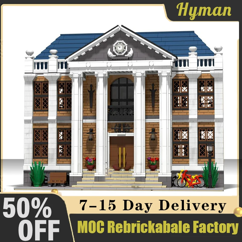 New 3300pcs Modular University Customized MOC Building Blocks MOC ...