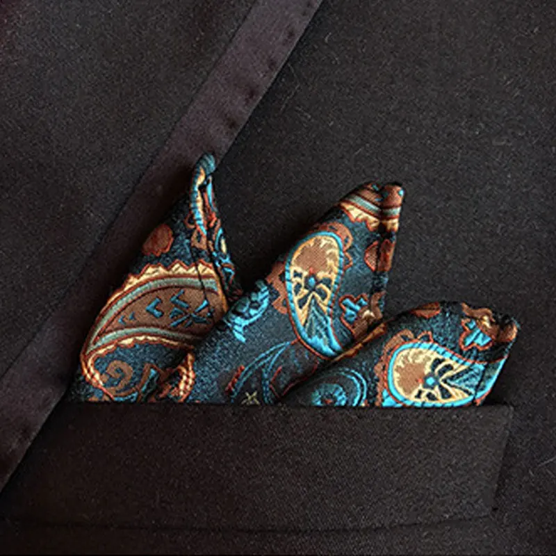 Mens Pocket Square Hanky Elegant Classic Patterns Handkerchief for ...