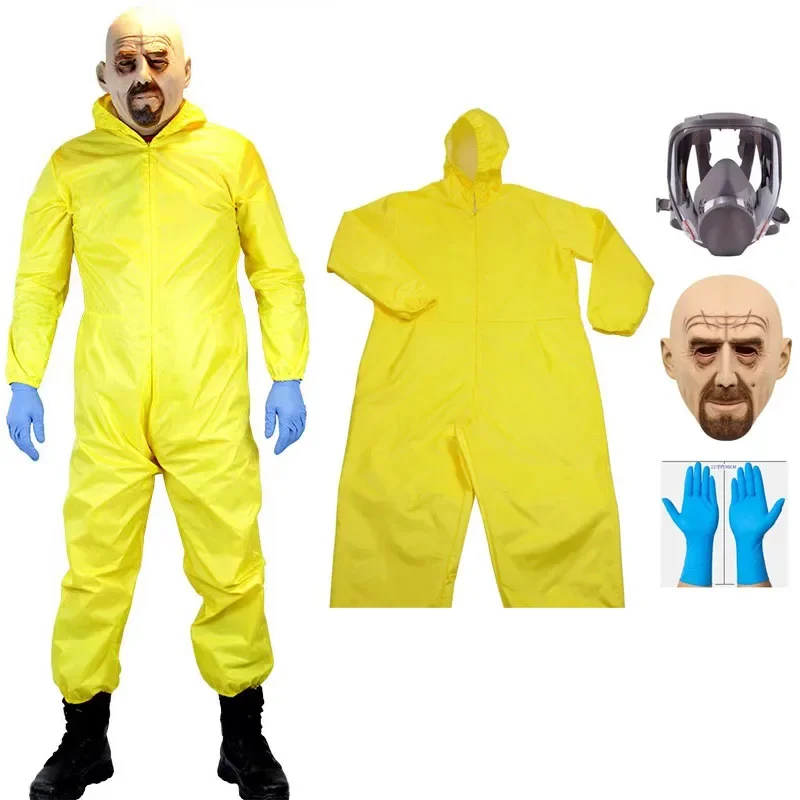 Breaking-Bad-disfraz-de-Cosplay-de-Walter-para-hombre-traje-blanco-t ...