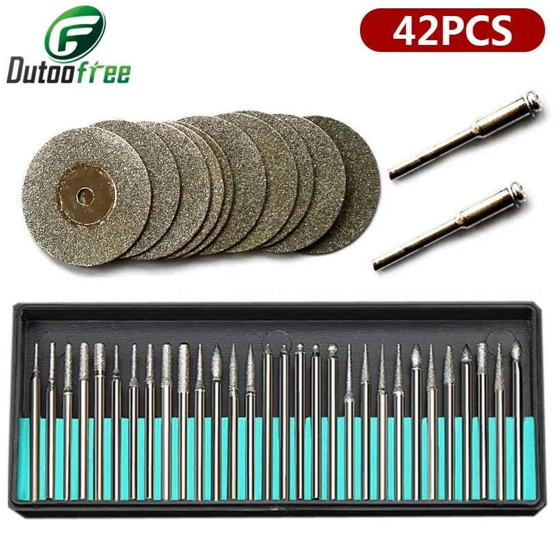 Dremel-Accessories-Rotary-Tools-30pcs-Diamond-Burs-12pcs-Diamond-Saw ...