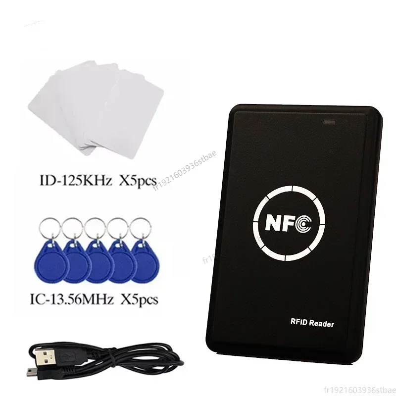 RFID-Card-Reader-Copier-Duplicator-125KHz-Key-fob-NFC-Smart-Card-Reader ...