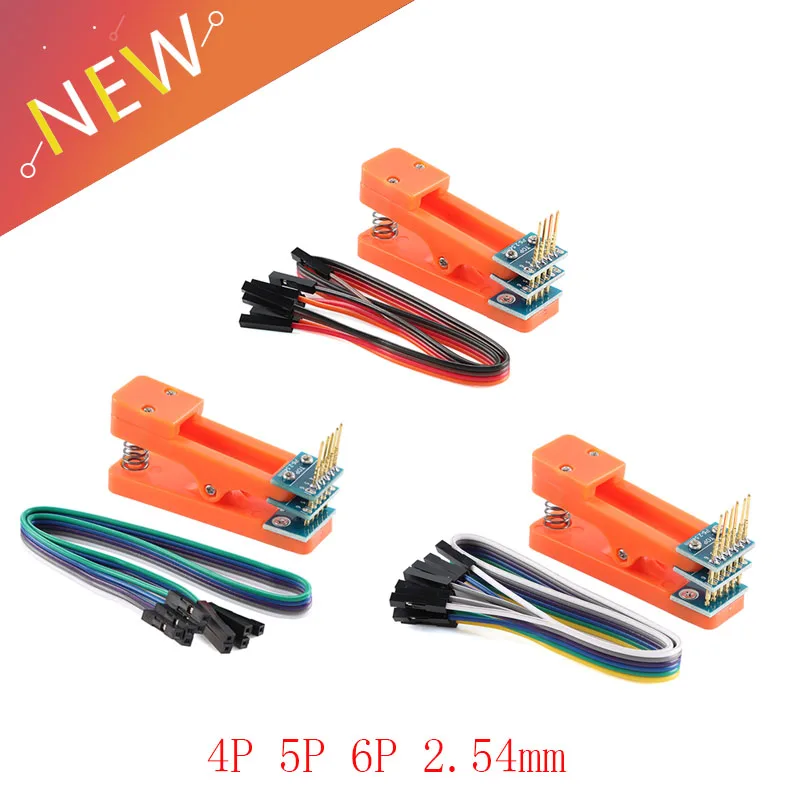 Test-stand-PCB-clip-4P-5P-6P-Single-2-54mm-spacing-Clamp-Fixture-pogo ...
