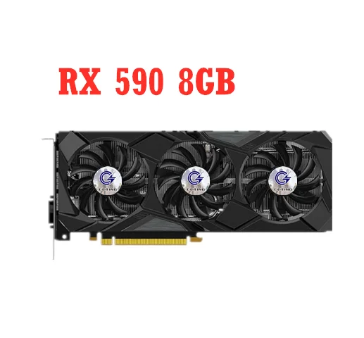 Placa-gr-fica-GPU-Radeon-AMD-Radeon-RX-590-8GB-GDDR5-Placa-de-v-deo ...