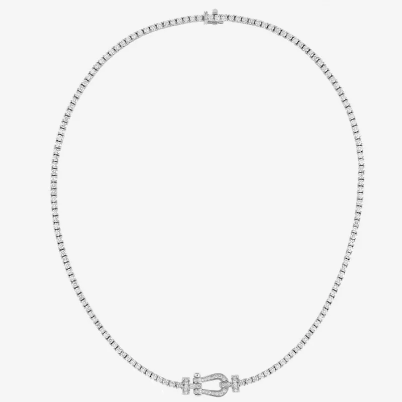Average925Silver-Plating-Vachette-Clasp-Bubble-ChainChokerClavicle ...