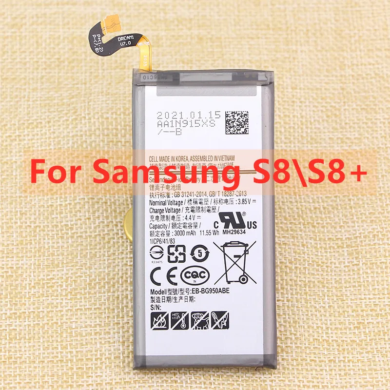 Eb-bg950aba Eb-bg955aba Battery For Samsung Galaxy S8 Plus S8+ G9508 ...
