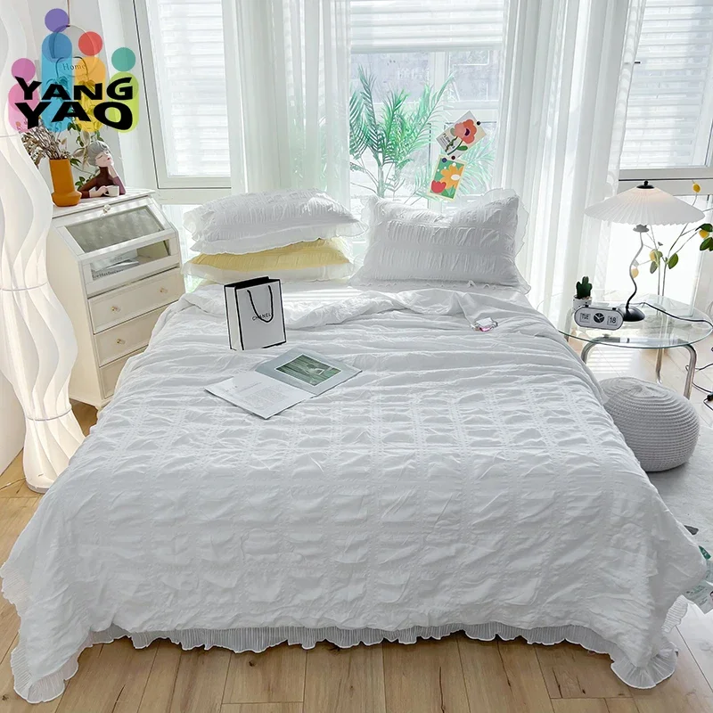 Yaapeet-Luxury-Lace-Bedspread-Bubble-Yarn-Duvet-for-Summer-Single-Queen ...