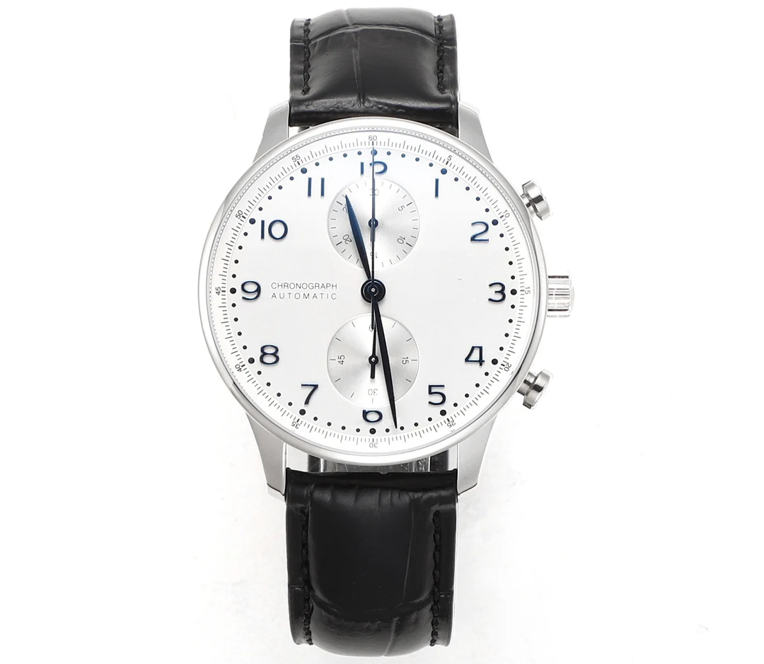 Top-quanlity-white-face-men-s-watches-with-7750-movement-and-full ...
