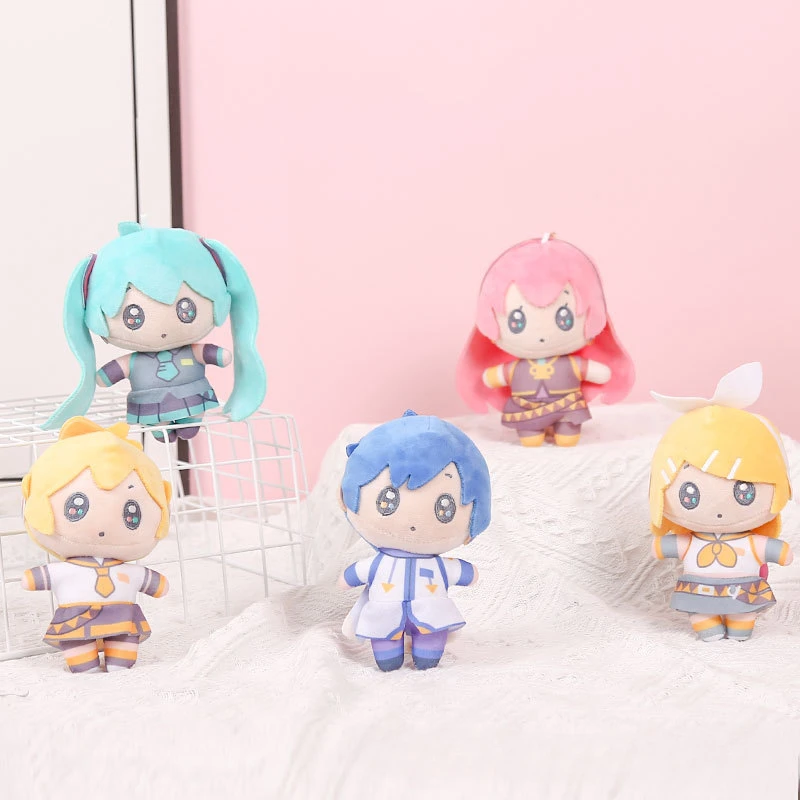 New-Hatsune-Miku-Plush-Keychain-14cm-Anime-KAITO-MEIKO-Series-Len-Rin ...