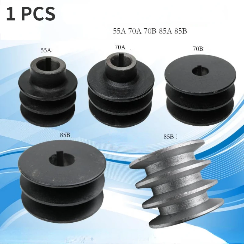 1PC-round-belt-pulley-Double-groove-pulley-for-Gasoline-engine-pulley ...