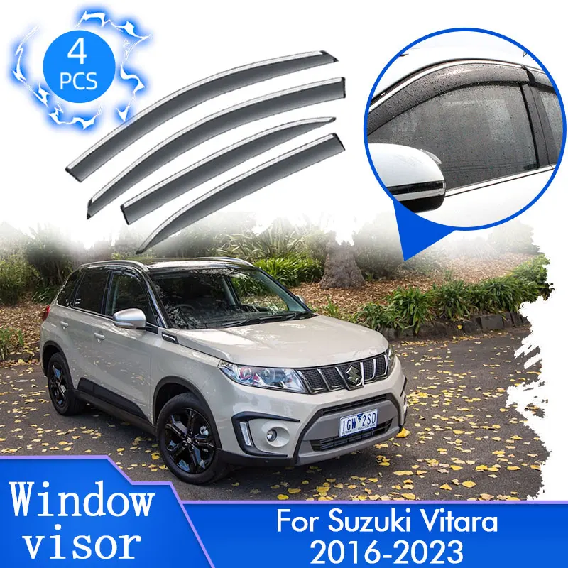 For-Suzuki-Vitara-Escudo-LY-2016-2023-Car-Side-Sun-Rain-Window-Visor ...