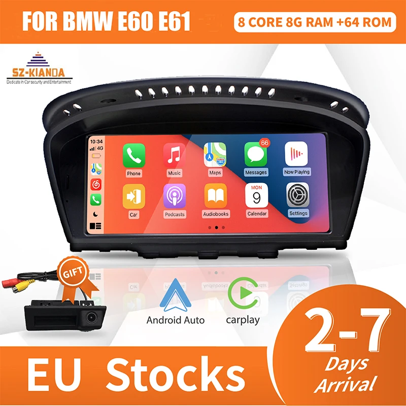 Wireless Carplay Android Car Multimedia Player For Bmw 5 Series E60 E61 ...